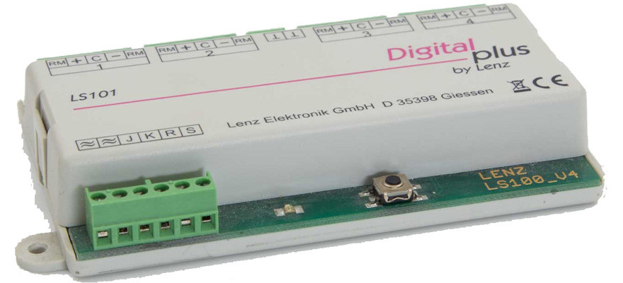 Decoder LS101, para controlar 4 accesorios con retroalimentación. Marca Lenz, Ref: 11101